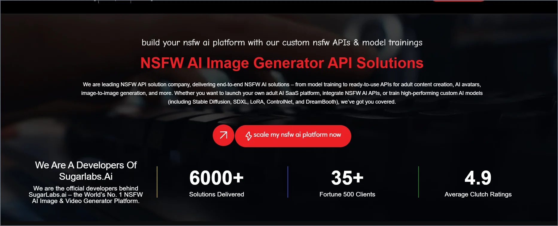 NSFW AI 图像生成器 API 解决方案 | NSFW 模型和 API 提供商